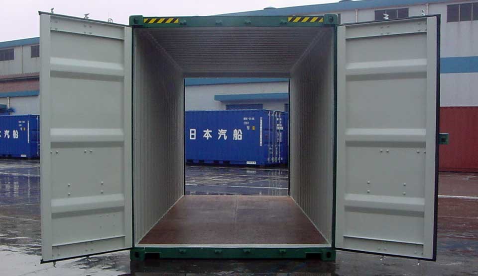 6.1m (20ft) high-cube shipping container with doors both ends - Boxman