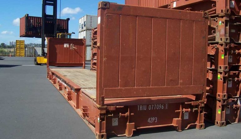 12.2m (40ft) flush folding flatrack - Boxman