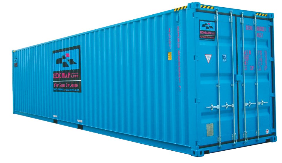 12.2m (40ft) standard shipping container with doors both ends - Boxman