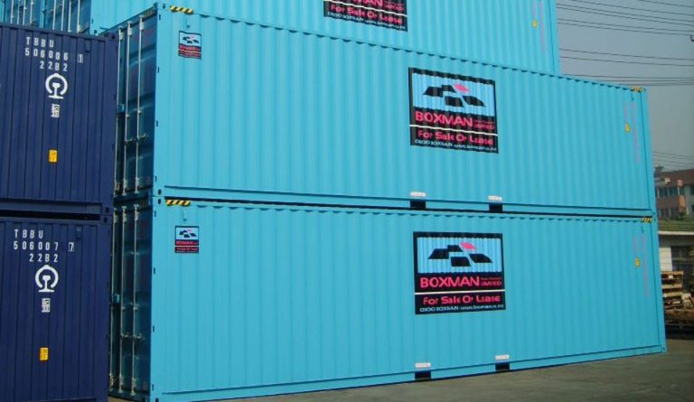 12.2m (40ft) standard shipping container with doors both ends - Boxman