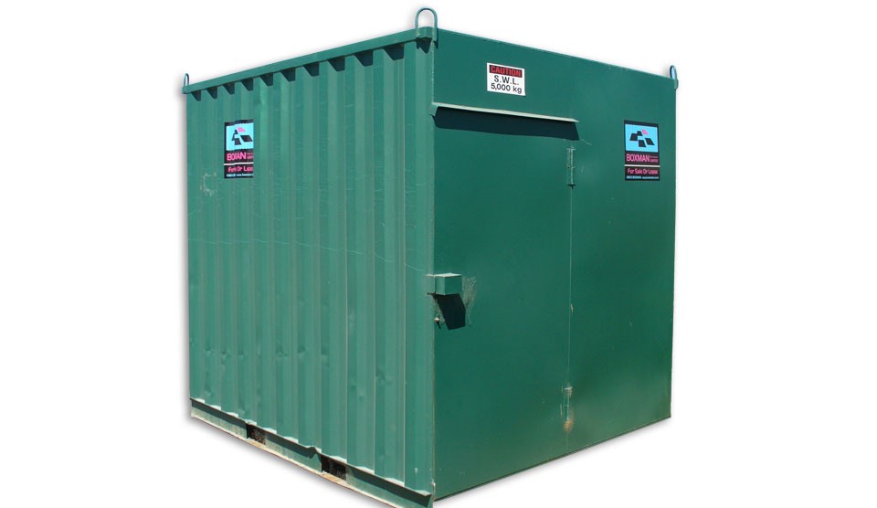 3m (10ft) cut down shipping container - construction site shed - Boxman