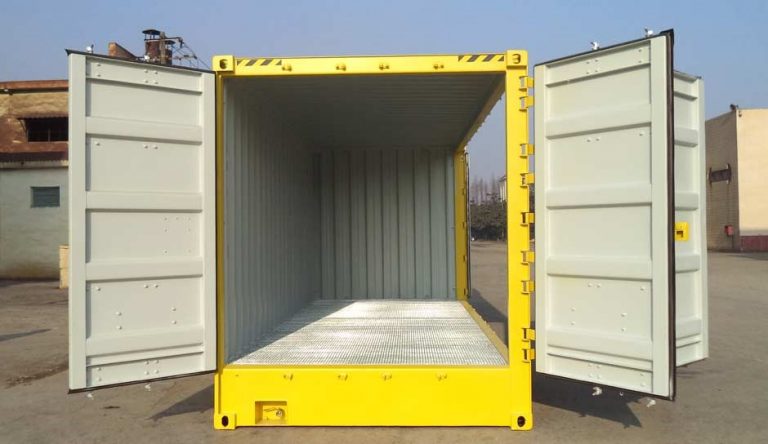 6.1m (20ft) hazardous goods storage container with side doors - Boxman